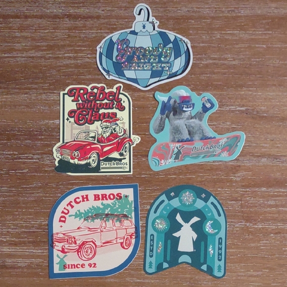 Dutch Bros | Other | Dutch Bros Holiday Winter Sticker Collection ...